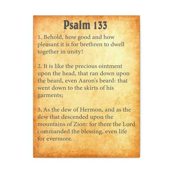 Express Your Love Gifts | Art | Scripture Sign Psalm 33 Chapter Gold Bible Canvas Christian Wall ...